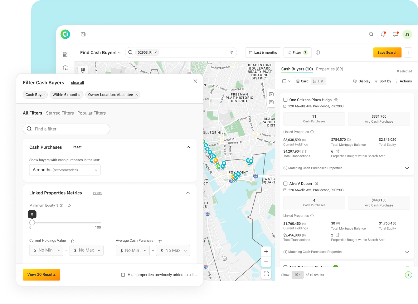 Build Cash Buyers Lists with One Click | Connected Investors